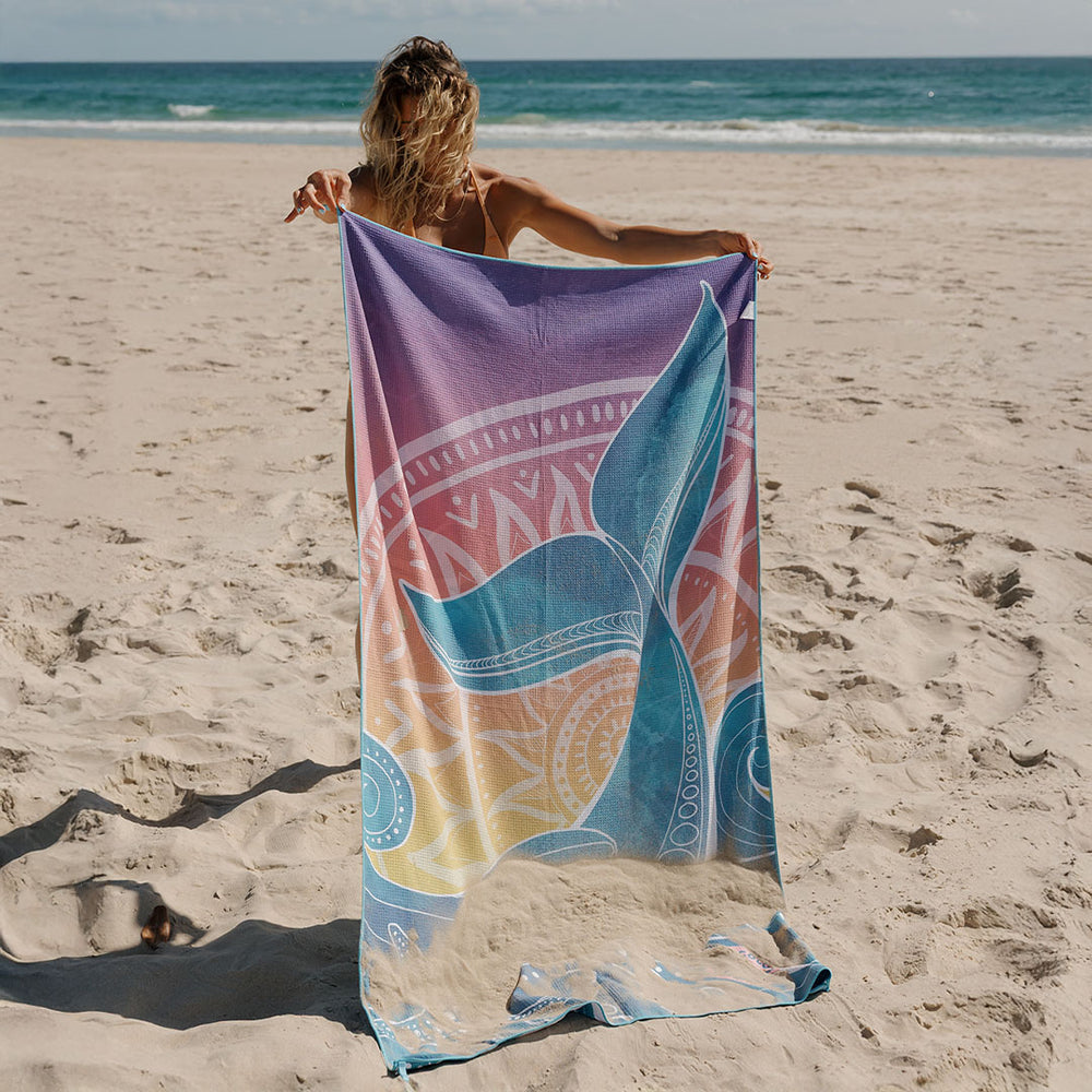 Sand Free Beach Towel Whale Tale | Single